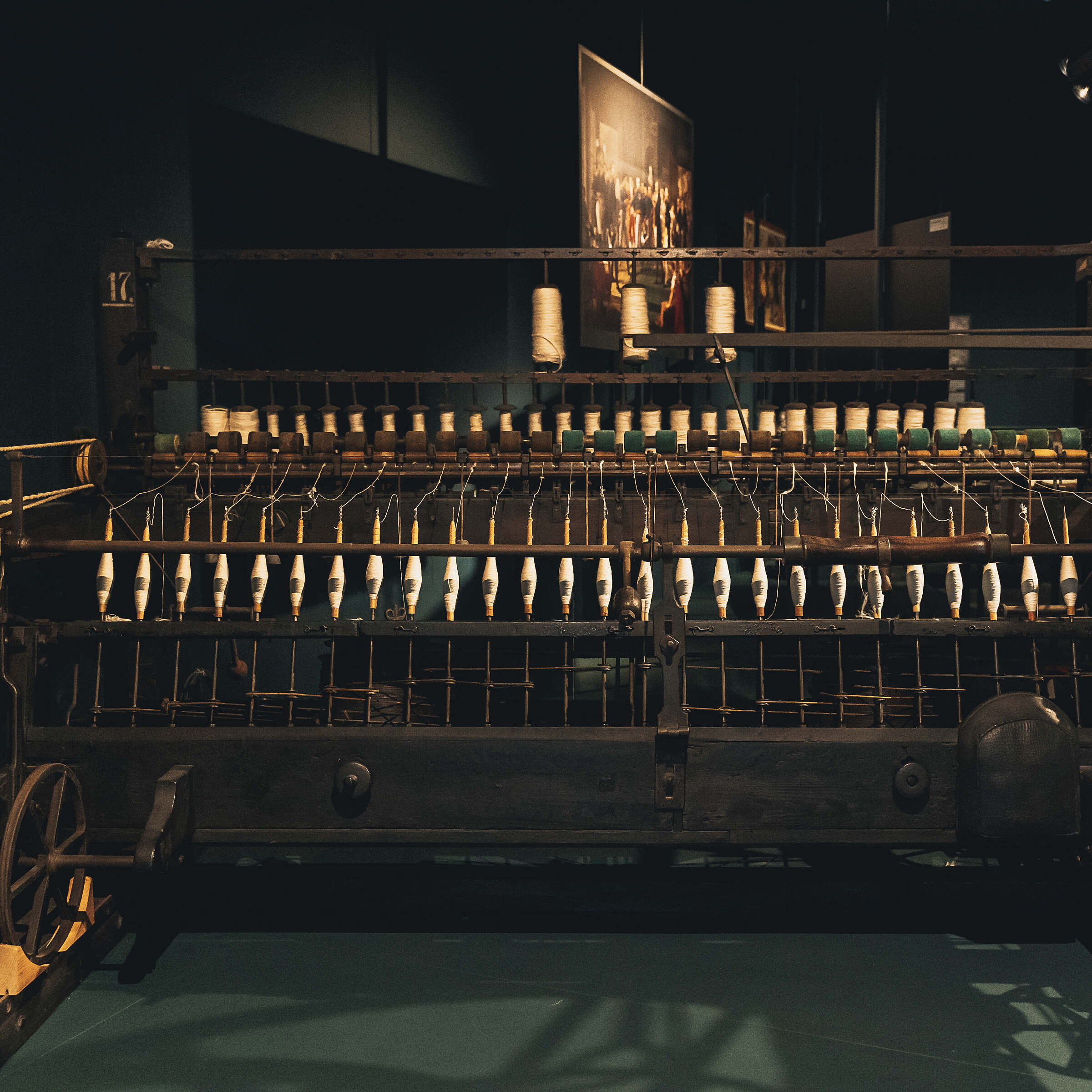 Twine mill and Mule Jenny from the Museum of Industry in Ghent | KIK-IRPA