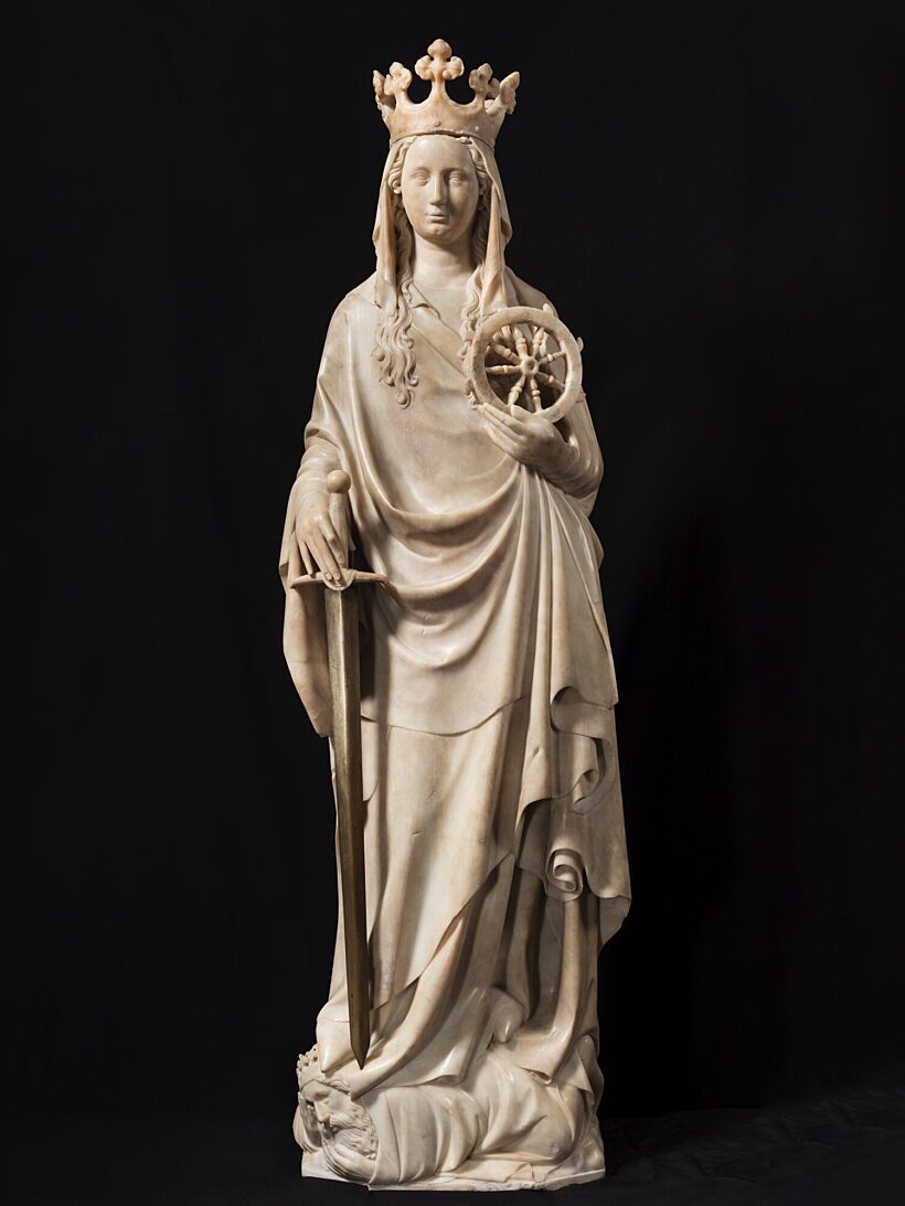 Statue of Saint Catherine of Alexandria from the Church of Our Lady in ...